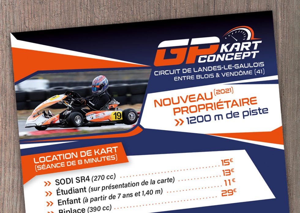 Flyer GP KART CONCEPT | Graphixeen, graphiste Blois